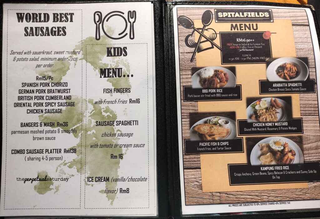 Spitalfield’s Gastrobar - Menu, Prices & Review