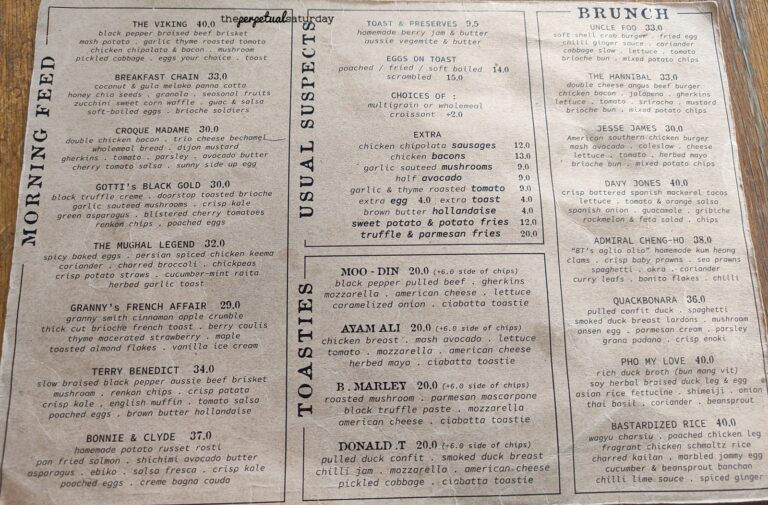 All of the Restaurants at APW Bangsar - The Perpetual Saturday