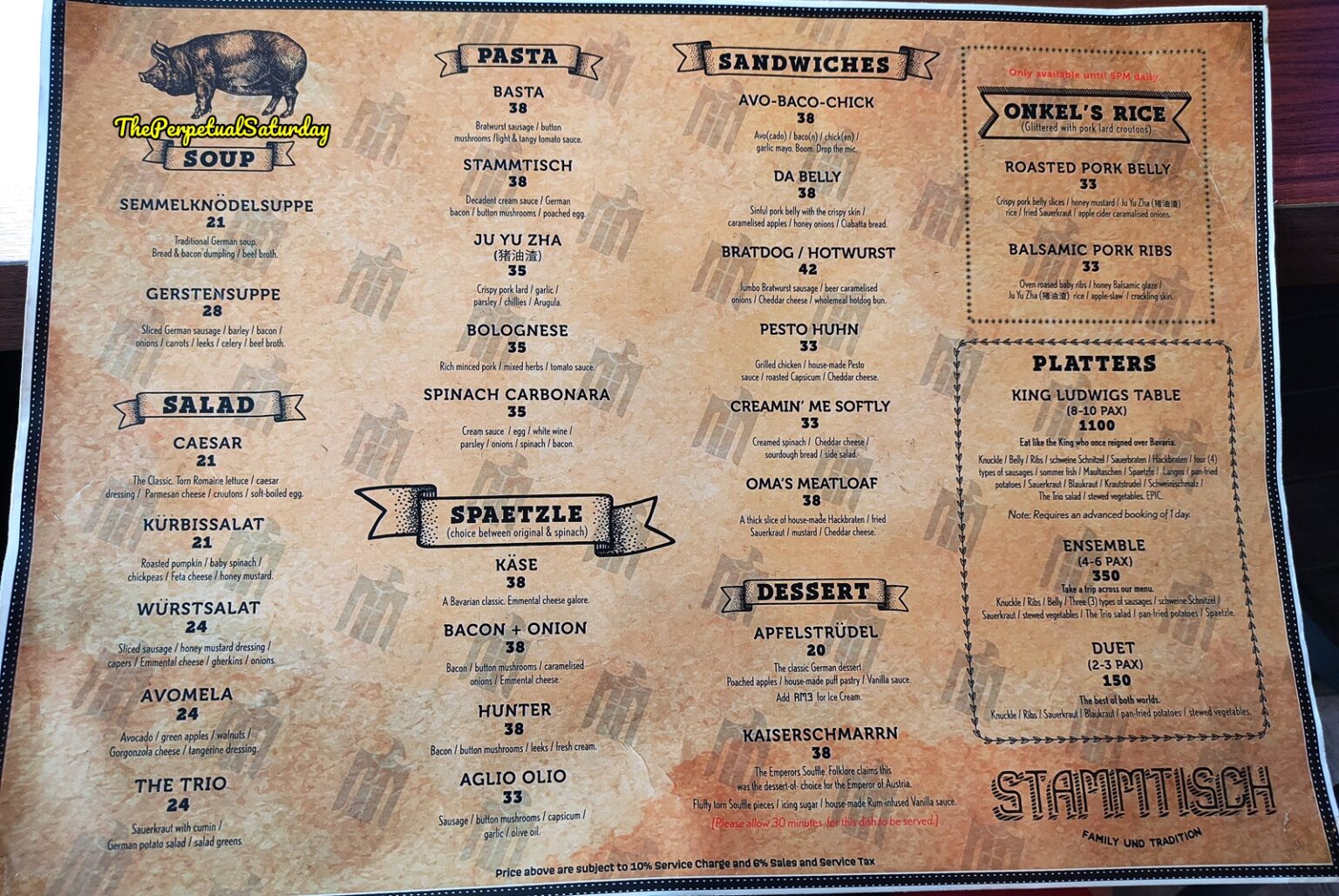 Stammtisch KL, Plaza Damansara | Menu, Prices, Review