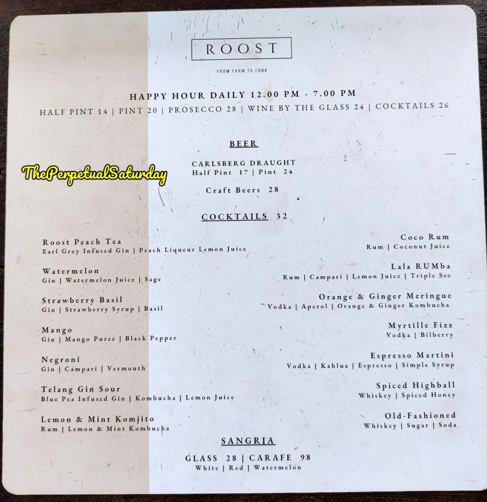 ROOST, Bangsar | Menu, Prices, Review