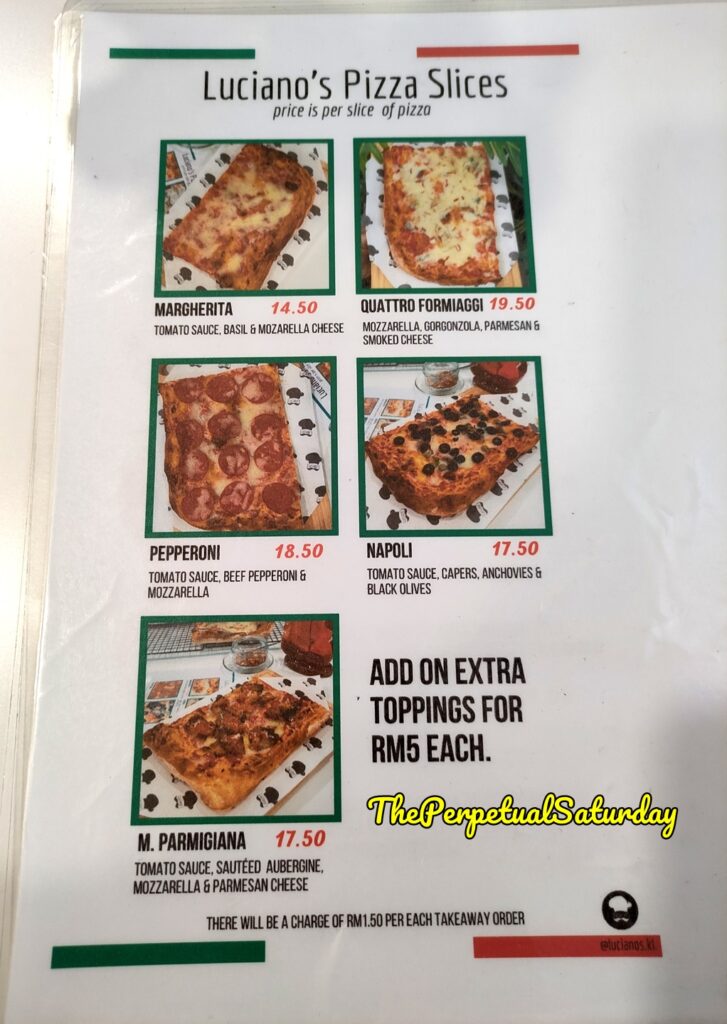 Luciano’s Italian Street Food, KLCC - Menu, Prices & Review