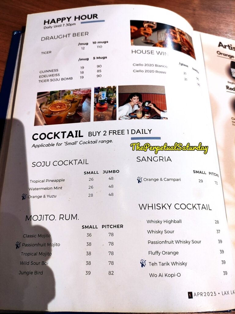 Lax Lax, 1 Utama Shopping Centre ~ Menu, Prices & Review